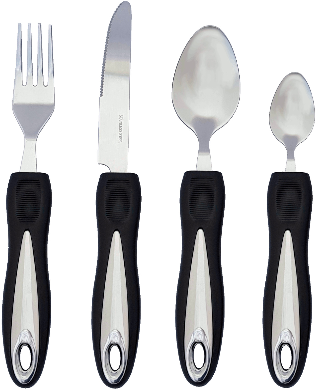 Ergonomisch bestek set Chique | Aangepast bestekset ouderen