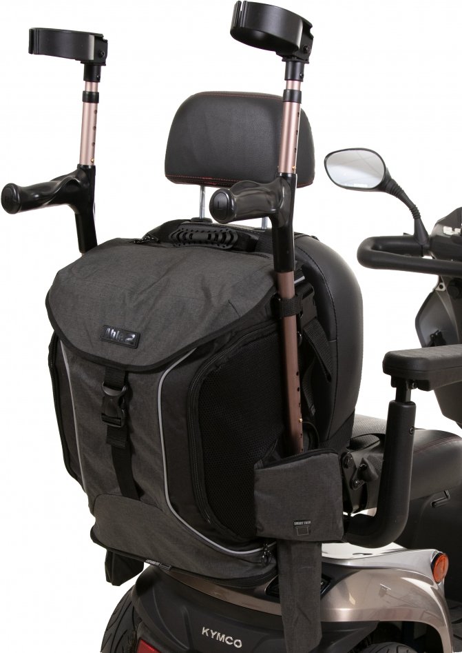 Scootmobiel tas Torba Go | Rugzak | Rugleuning tas Grijs