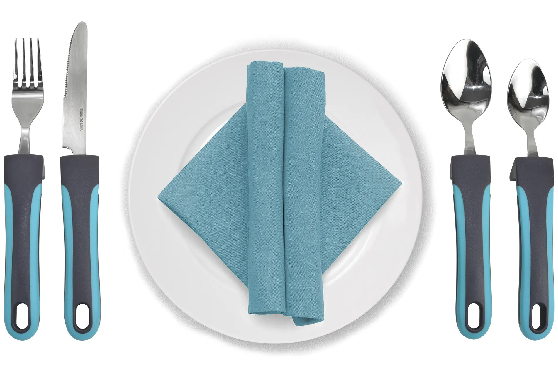 Ergonomisch bestek set Autonoom |Aangepast bestekset ouderen