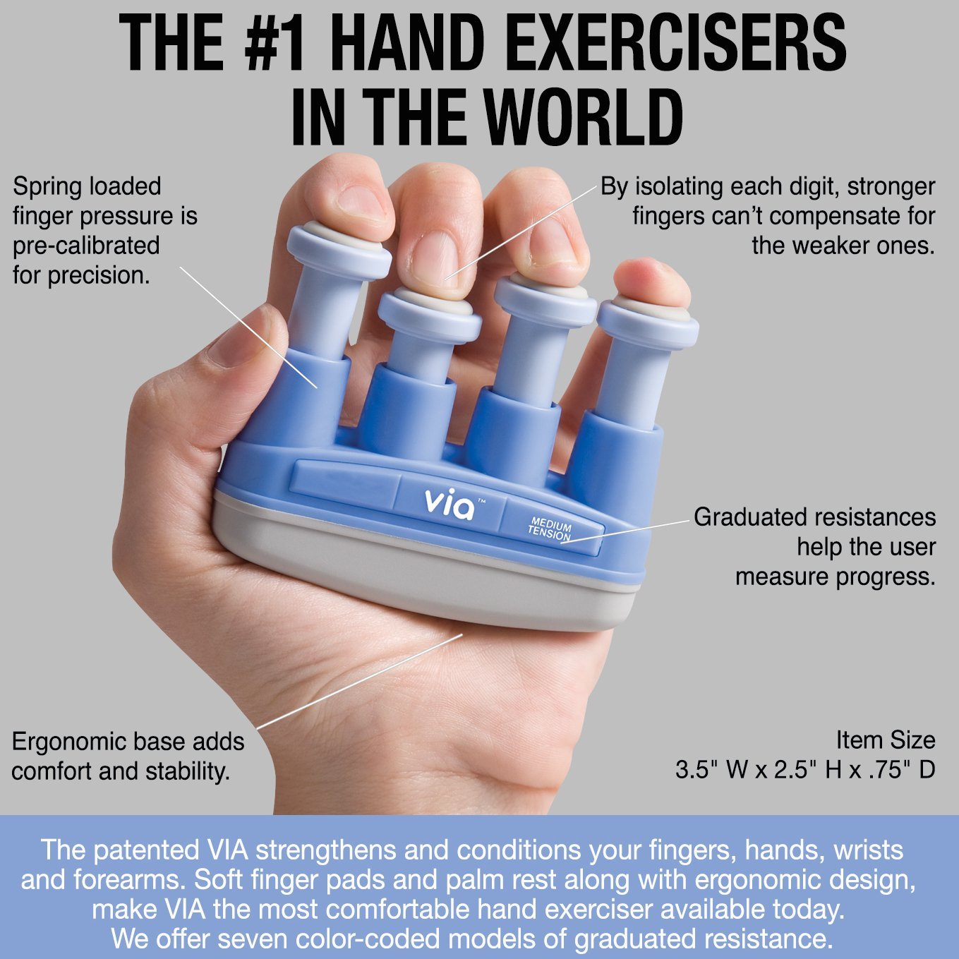 Gripmaster Via Medium | Handtrainer kopen | Grip master