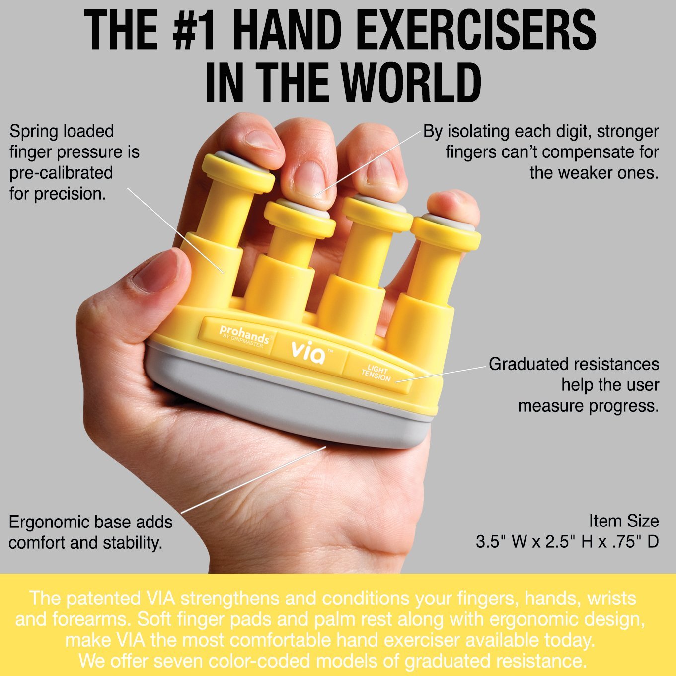 Gripmaster Via | Handtrainer | Grip master | Laagste prijs!