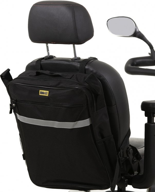 Scootmobiel tas Zwart | Rugzak | Rugleuning scootmobieltas