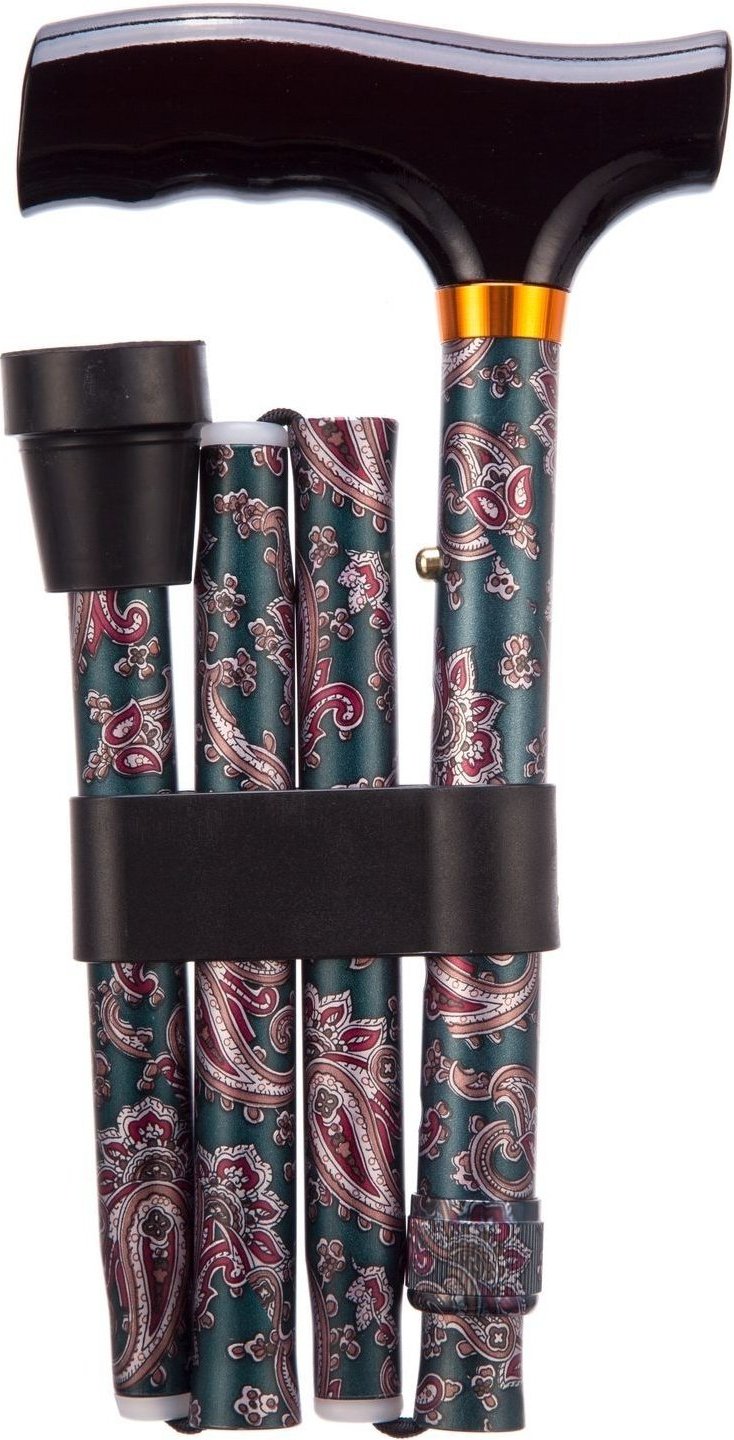 Opvouwbare wandel stok | Wandelstok opvouwbaar Lang Paisley