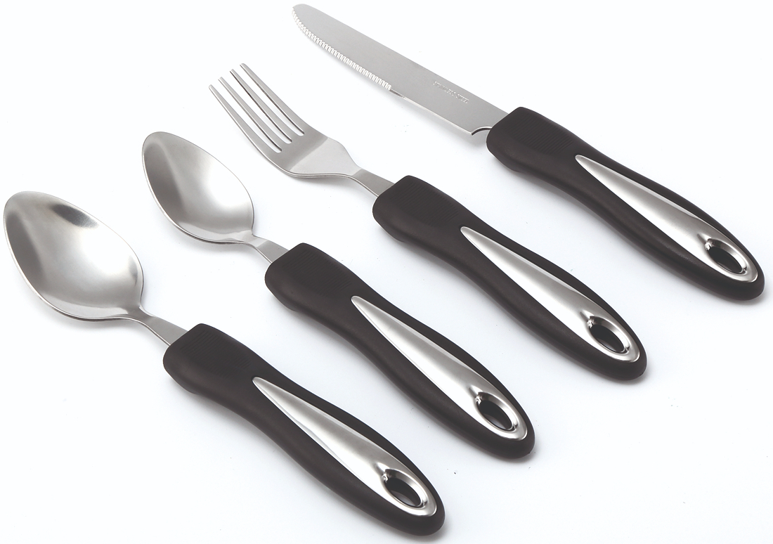 Ergonomisch bestek set Chique | Aangepast bestekset ouderen