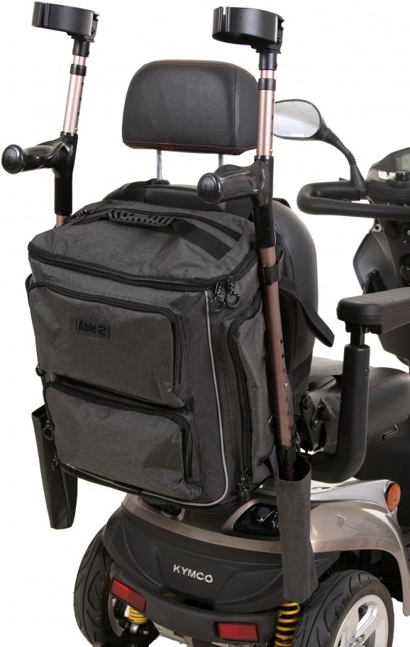 Scootmobiel tas Torba Luxe | Rugzak | Rugleuning tas Grijs