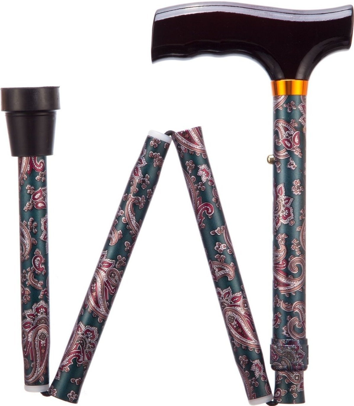 Opvouwbare wandel stok | Wandelstok opvouwbaar Lang Paisley