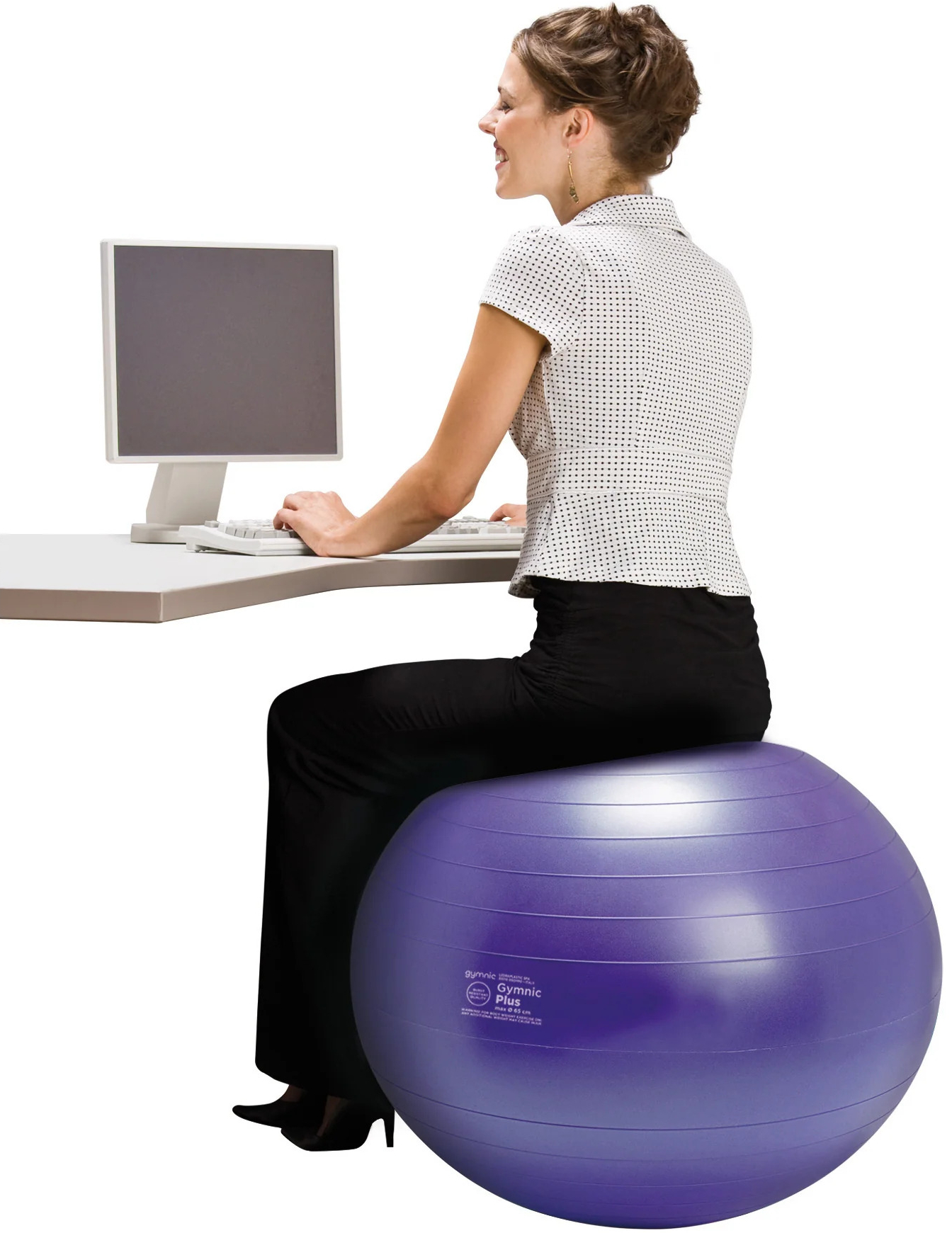 Gymnic Plus 65 cm Blauw | Zitbal | Fitness bal | Beste prijs