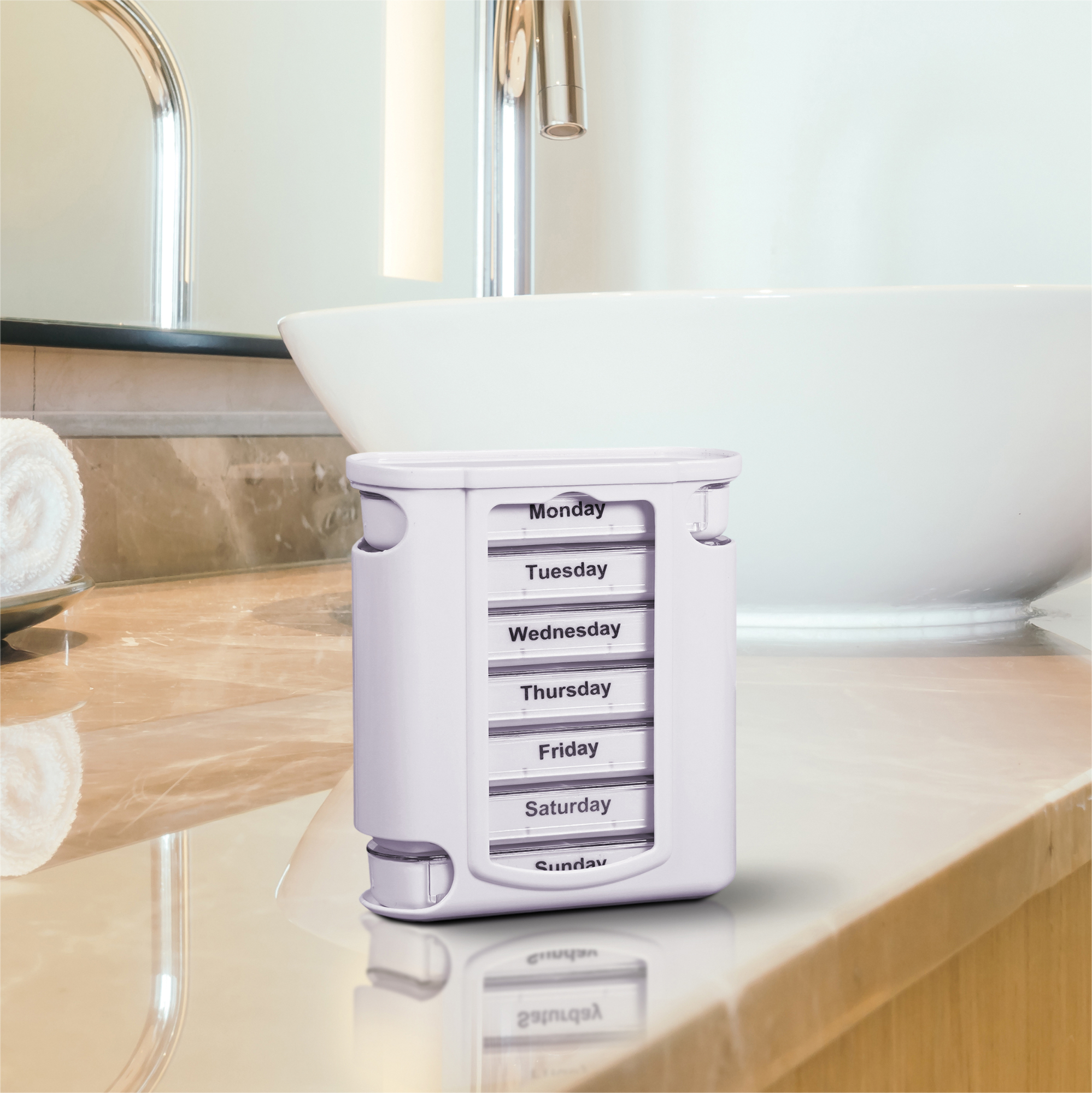 Medicijndoos week kopen | Pillendoos 7 dagen | Pillenbox - Aidapt